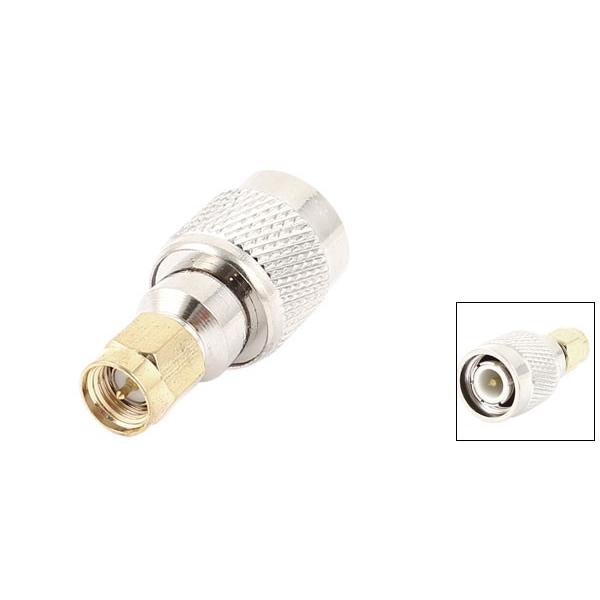 uxcell TNCオス-SMAオスコネクタ TNCオス-SMAオス M/M 同軸ケーブル用コネクタ シルバートーン ...