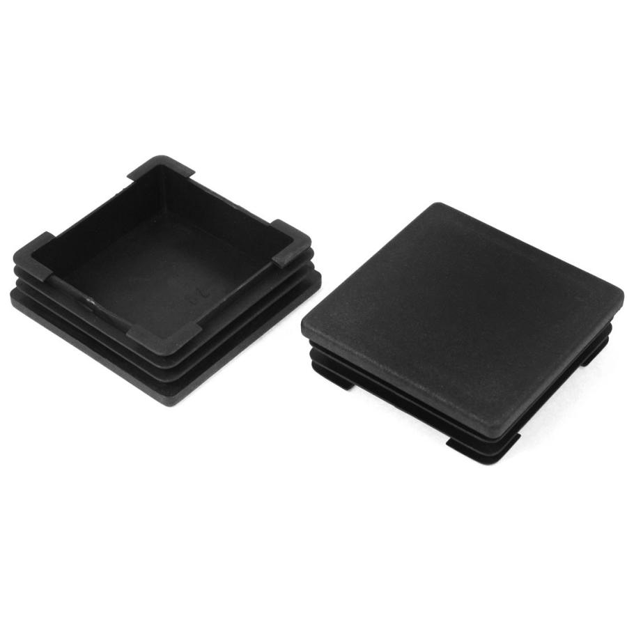 uxcell 防音材 角パイプキャップ 正方形内栓 ブラック プラスチック 70mmx70mm 2個セット … : ソウテン2号店 - 通販 ...
