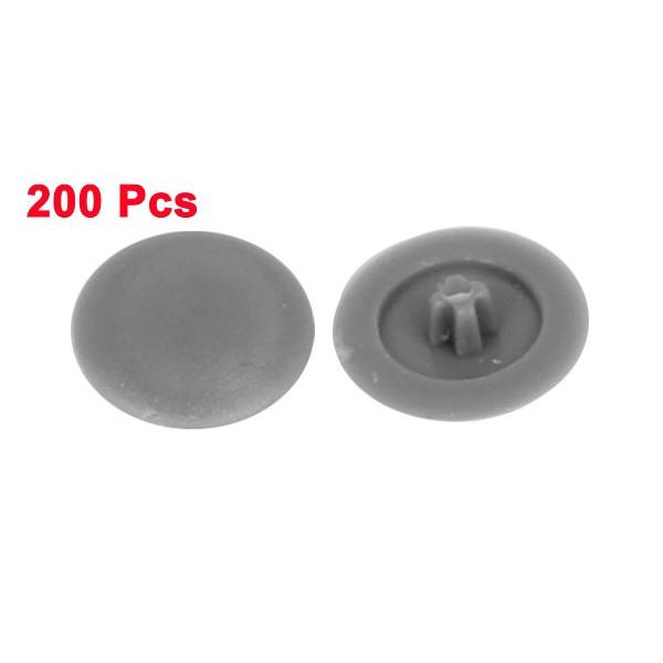 uxcell 防音材 穴埋め ホールキャップ ネジのキャップカバー ミラー継手 プラスチック ラウンド グレー 200個 : ソウテン2号店 ...