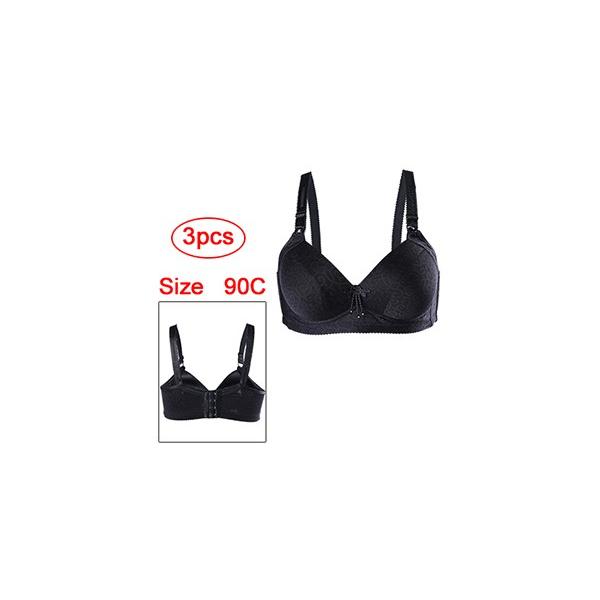 uxcell レディース ブラジャー ブラ ノンワイヤー 3Dカップ 柔らかい おしやれ 40/90 = 80A 80B ブラック : a17090500ux0220 : ソウテン2号店 ...