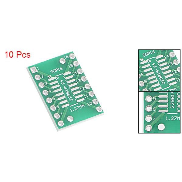 uxcell DIPコンバータPCBボード SSOP 16P 0.65/SOP 16P-1.27 10個入り : ソウテン2号店 - 通販 ...