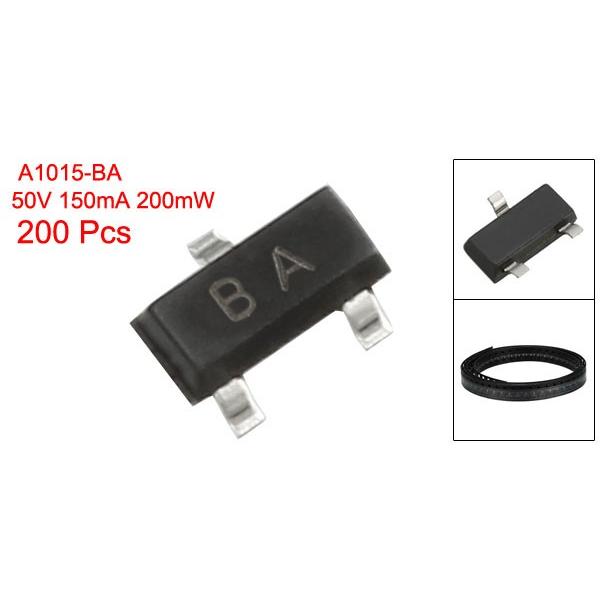 uxcell SOT23 トランジスター プラスチック製 A1015-BA 50V 150mA 200mW 200個入り ...