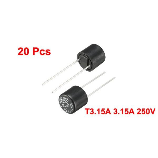 uxcell マイクロヒューズ DIPマウント シリンダー ブラック T3.15A 3.15A 250V 20本入 :a18072800ux0324:ソウテン2号店 - 通販 - Yahoo ...
