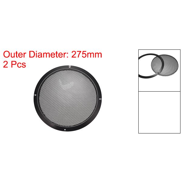 uxcell スピーカーグリルカバー メッシュ装飾 サークルサブウーファーガードプロテクター 275mm ブラック 2個入り : a19101200ux0243 : ソウテン2号店 - 通販 ...