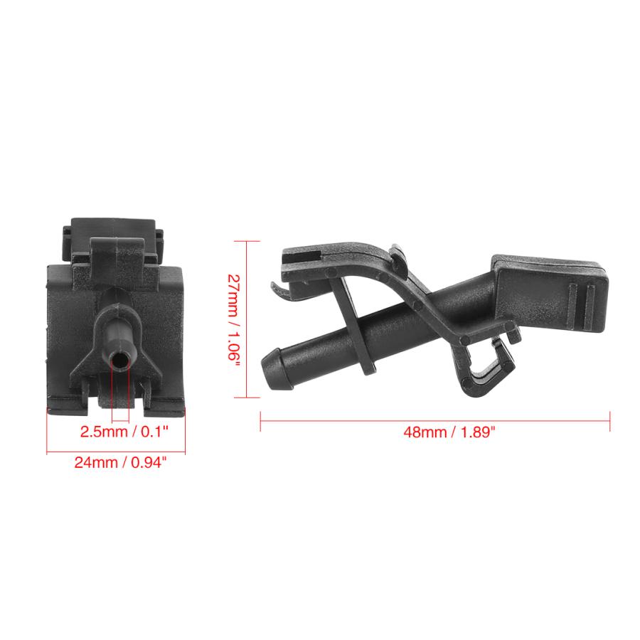 uxcell ウインドスクリーンウォッシャーノズル 85381-12300 ノズルジェットスプレー 単穴 Toyota Corolla ...