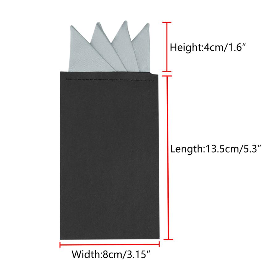 uxcell Allegra K ポケットチーフ ハンカチ 折りたたみ 無地 パーティー 結婚式 メンズ トライアングル シルバー Free Size : ソウテン2号店 - 通販 ...