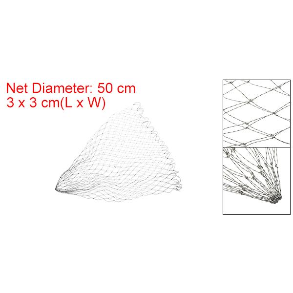 PATIKIL フィッシングネット ランディングネット 釣りネット 直径50cm PE メッシュ着陸魚網 淡水海水釣り用 グレー : a22052100ux0427 : ソウテン2号店 ...