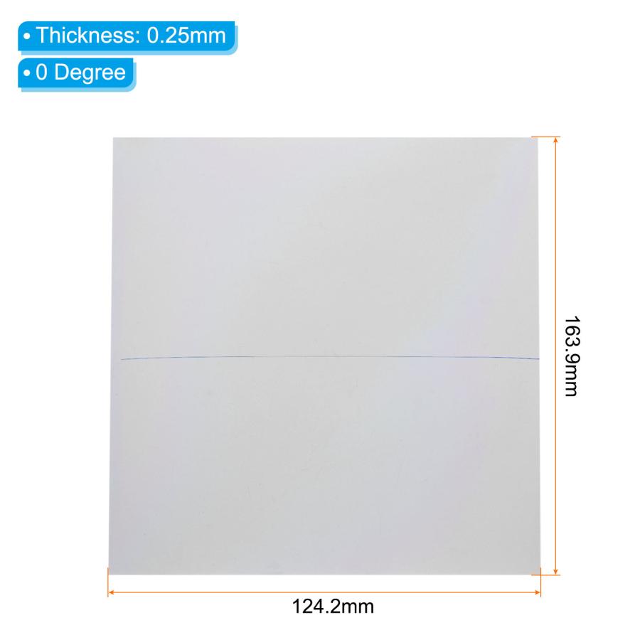 uxcell PATIKIL 200mm 偏光フィルムシート 2個 粘着式偏光板 直線偏光フィルター スクリーン 163.9mmx124.2mm 0度 : ソウテン2号店 - 通販 ...