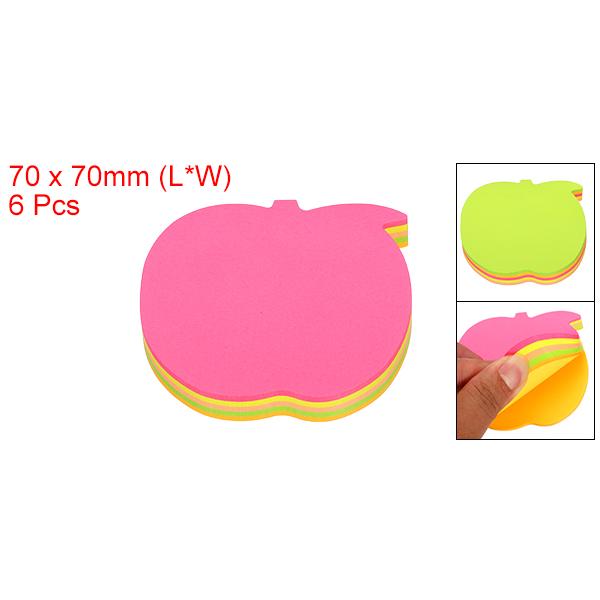 uxcell PATIKIL 70x70mm 果実の形付箋 6パッド かわいいセルフスティックメモパッド 100シート/パッド ホーム 5カラー : ソウテン2号店 - 通販 - Yahoo ...