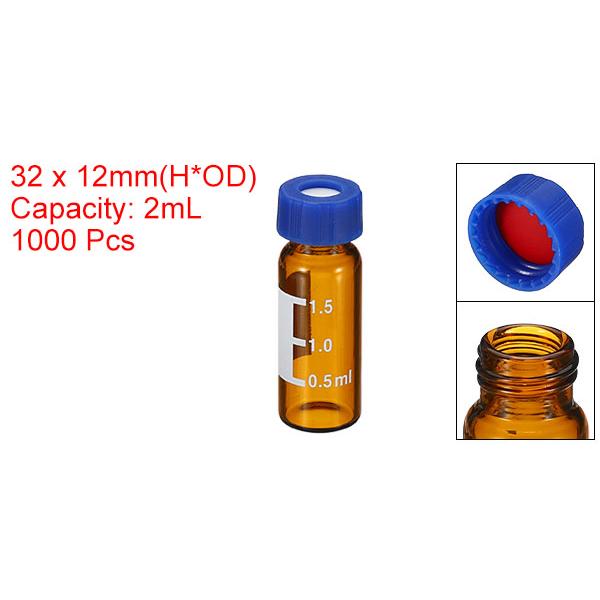uxcell PATIKIL 2mlオートサンプラーバイアル 1000パックHPLC/GC 9-425ラボ レッドPTFE &ホワイトシリコンセプタム : ソウテン2号店 - 通販 ...