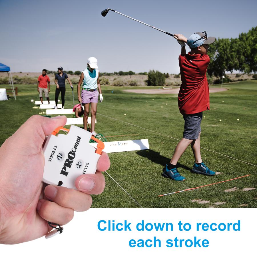 PATIKIL ゴルフスコアカウンター 2桁得点キーパー ミニゴルフショットストロークカウンター ゴルフゲームのスコアキーパー向け ホワイト ...