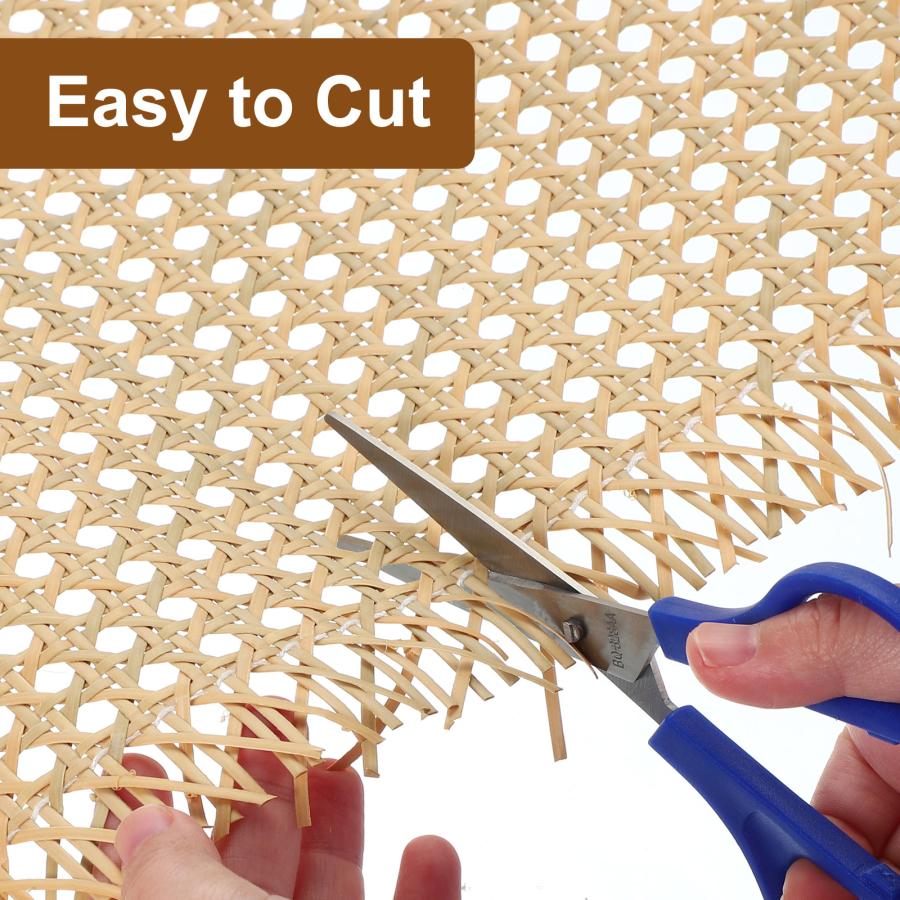 PATIKIL プラスチックラタンウェビングロール16"×6.6ft織り合わせ合成ポリオープンメッシュラタンシートフェイクケインウィーブDIYキャニン : ソウテン2号店 - 通販 ...