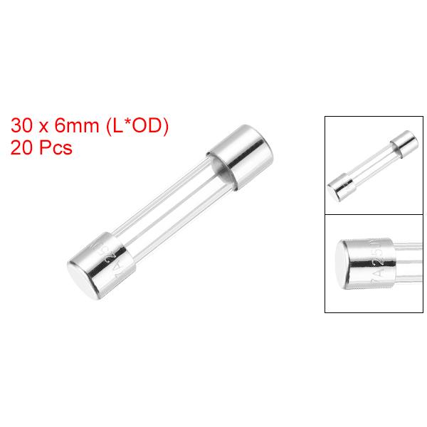 uxcell 7A 250V ガラスヒューズ 6x30mm タイムディレイヒューズ UL Listed スローブローヒューズ 家電用（20個入り） : ソウテン2号店 - 通販 - Yahoo ...