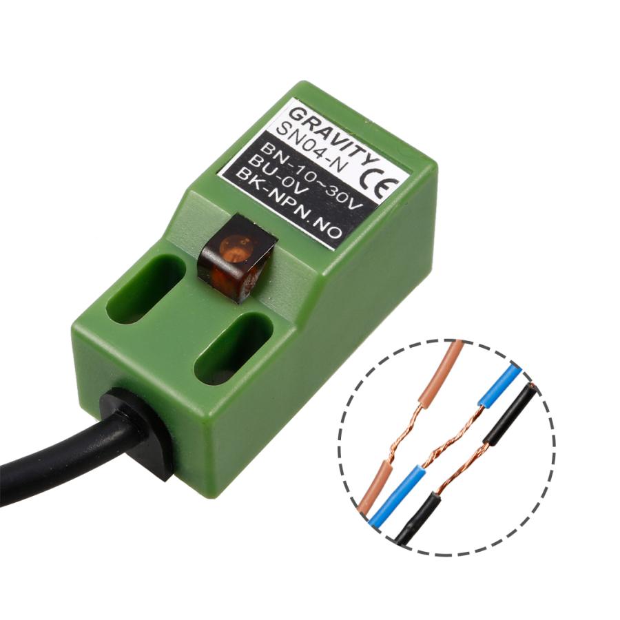 uxcell 近接センサースイッチ アプローチセンサー インダクティブ SN04-N 4mm DC 10-30V 3線式 NPN NO :a11031400ux0268:ソウテン3号店 ...