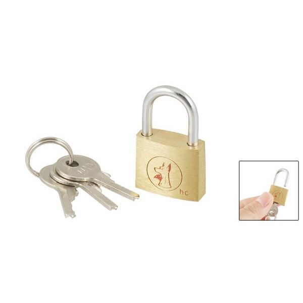 uxcell 南京錠 19 x 7 x 32mm ゴールドトーン 3つのキー : a12092400ux0899 : ソウテン3号店 - 通販 ...