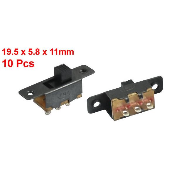 uxcell 水平スライドスイッチ トグルスイッチ ラグミニチュア SS-12F16 SPDT 2ポジション 3はんだ 10個入り : ソウテン3号店 - 通販 - Yahoo!ショッピング