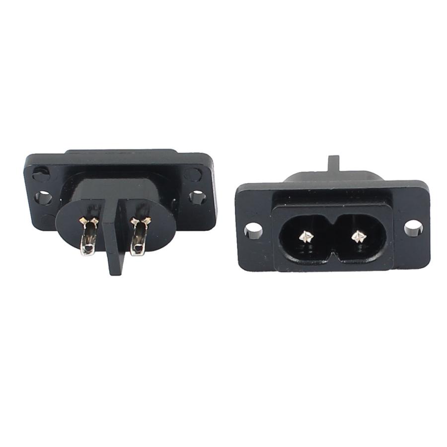 uxcell 電源インレット 2端子 C8タイプ PCBボード パネル取り付け オス AC 250V 10A 10個入り : a16031500ux1369 : ソウテン3号店 - 通販 ...