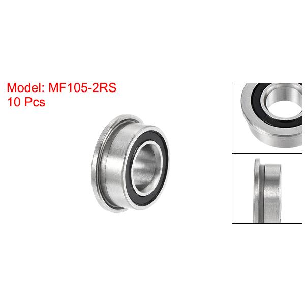 uxcell フランジボールベアリング クロム鋼ベアリング MF105-2RS 5x10x4mm 双密封 10個入り : a19121700ux0085 : ソウテン3号店 - 通販 ...