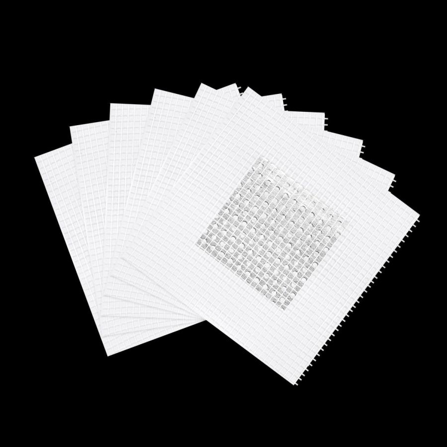 uxcell アルミ壁修理パッチ 自己粘着グラスファイバーメッシュ 亜鉛メッキプレート上 100 mmx100 mm 6個 ...