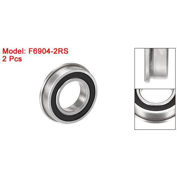 uxcell フランジ付きボールベアリング F6904-2RS 二重密封 クロム鋼ベアリング 20x37x9 mm 2個 : ソウテン3号店 ...