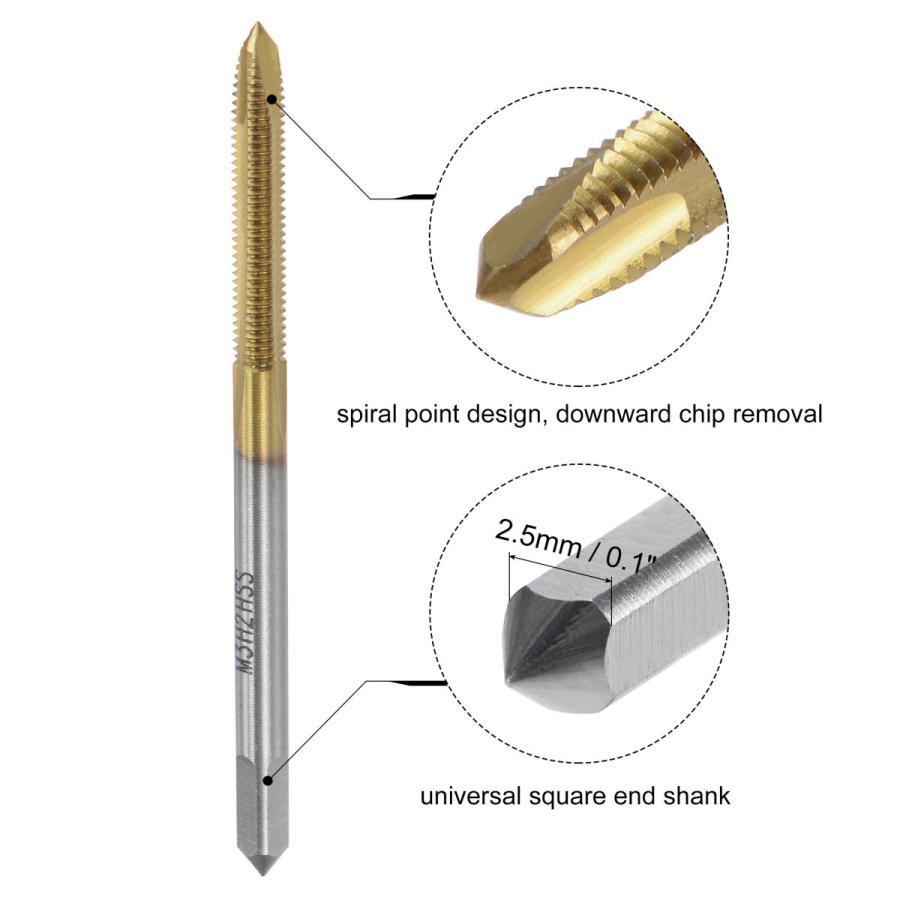 uxcell タップアンドダイセット メトリック M3x0.5 HSS (高速度鋼) チタンメッキ機 螺旋ポイント 合金鋼 丸ねじ切りダイス : ソウテン3号店 - 通販 - Yahoo!ショッピング