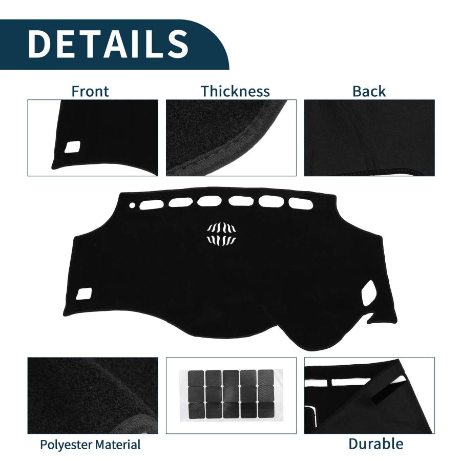 TUCKBOLD トヨタに対応 アルファード ヴェルファイア 20系 ANH20 GGH20 2008年5月〜2015年1月 ダッシュボードマット 車 : ソウテン3号店 - 通販 ...