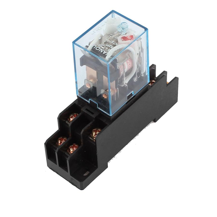 uxcell 電磁リレー パワーリレー ソケットベース 8ピン レッドLEDライト DPDT : a14063000ux0164 : ソウテン ...