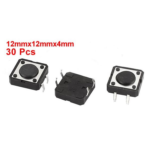 uxcell タクトスイッチ 30個 12mmx12mmx4mm 4ピン SMD モメンタリ マイクロ : ソウテン - 通販 - Yahoo ...