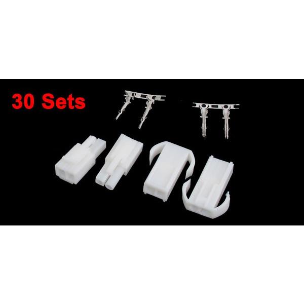 uxcell JST EL-2P シリーズ多極コネクタ 二つのウェイ オス メス ホワイト 30セット : ソウテン - 通販 - Yahoo!ショッピング