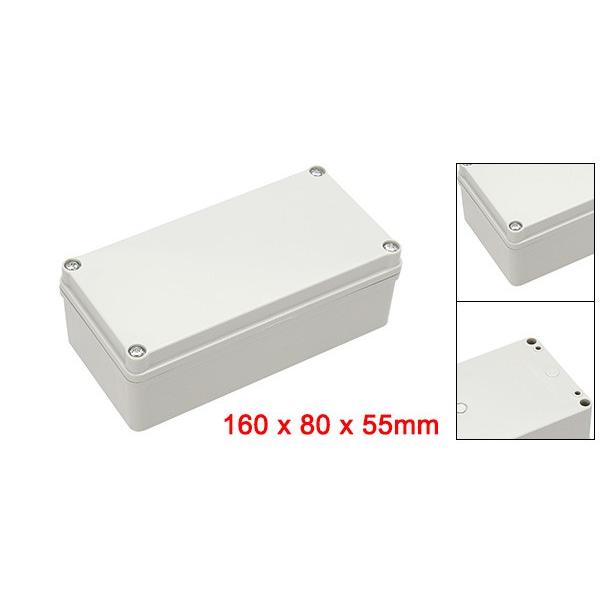 uxcell 接続箱 160mmx80mmx55mm ABS 接続箱 ユニバーサル プロジェクト エンクロージャ ...