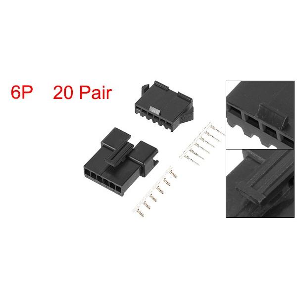 uxcell JST-SMハウジングコネクタ 圧着端子コネクタ ピッチ2.54mm 6ピン 20ペア入り :a18061300ux0106:ソウテン - 通販 - Yahoo!ショッピング