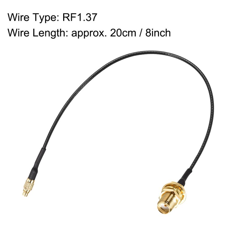 uxcell MMCXオス-SMAメスバルクヘッド RFアダプタコネクタ 203 mm RF1.37延長ピグテールケーブル : ソウテン - 通販 - Yahoo!ショッピング