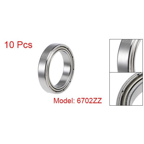 uxcell 6702ZZ深溝ボールベアリング クロム鋼製 ダブルシール Z2 15mm x 21mm x 4mm 10個入り ...