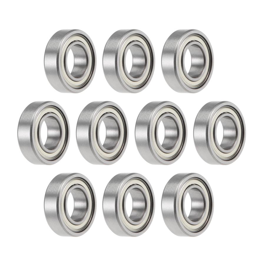 uxcell 深溝玉軸受 クロム鋼 MR2010ZZ ダブルシールド 10mm x 20mm 6mm P0(ABEC1) 10個入り : ソウ ...