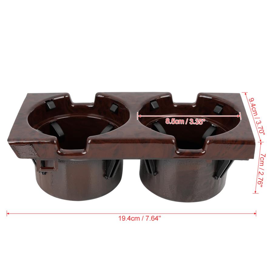 X AUTOHAUX センターコンソールカップホルダー プラスチック製 ブラウン 51168217953 BMW用 E46 1999-2005 ...