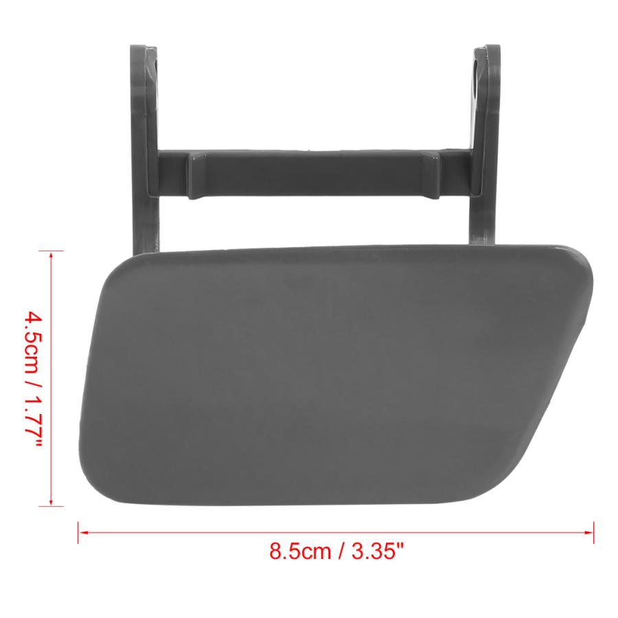 X AUTOHAUX ヘッドライトウォッシャーノズルカバー (左) プラスチック製 ブラック ノズルカバー代替品 51117111741 ...