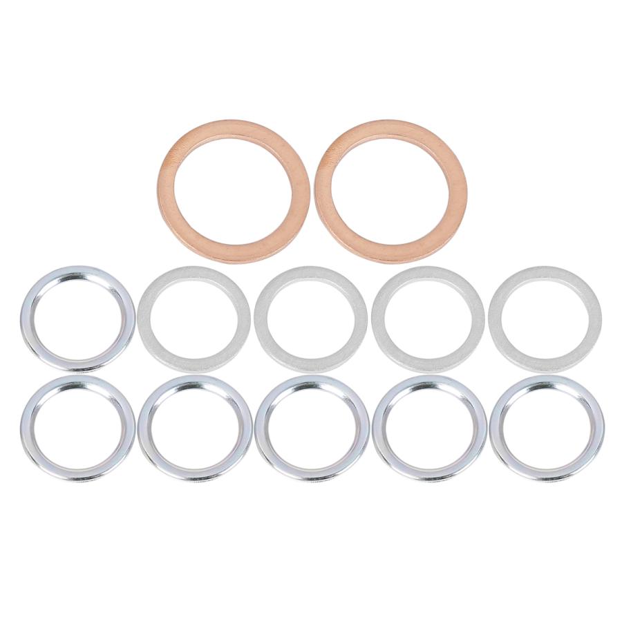 X AUTOHAUX オイルドレンプラグガスケット オイルドレンフィッティング Toyota用 12157-10010用 12個 ...