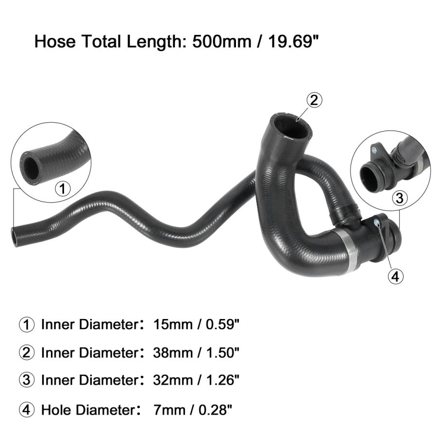 X AUTOHAUX ラジエータークーラントウォーターホース 膨張タンク 11537639998 11537603513 BMW用 ...