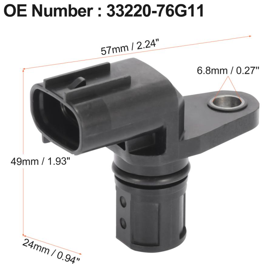 X AUTOHAUX 車のエンジンカムシャフト位置センサー 33220-76G11 Suzuki用 Ignis Jimny Liana用 ...