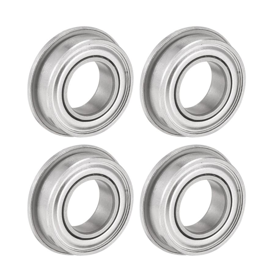 uxcell フランジ付きボールベアリング SF689ZZ 二重シールド ステンレス鋼ベアリング 9x17x5 mm 4個 ...