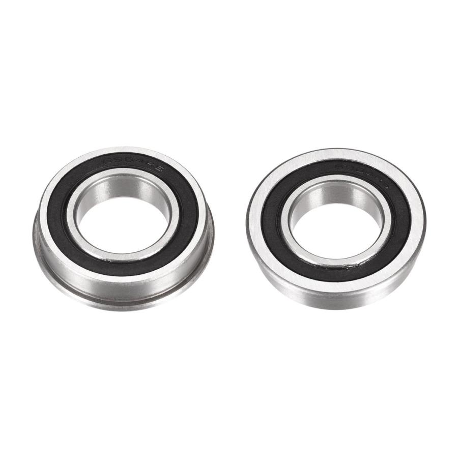 uxcell フランジ付きボールベアリング F6904-2RS 二重密封 クロム鋼ベアリング 20x37x9 mm 2個 : ソウテン ...