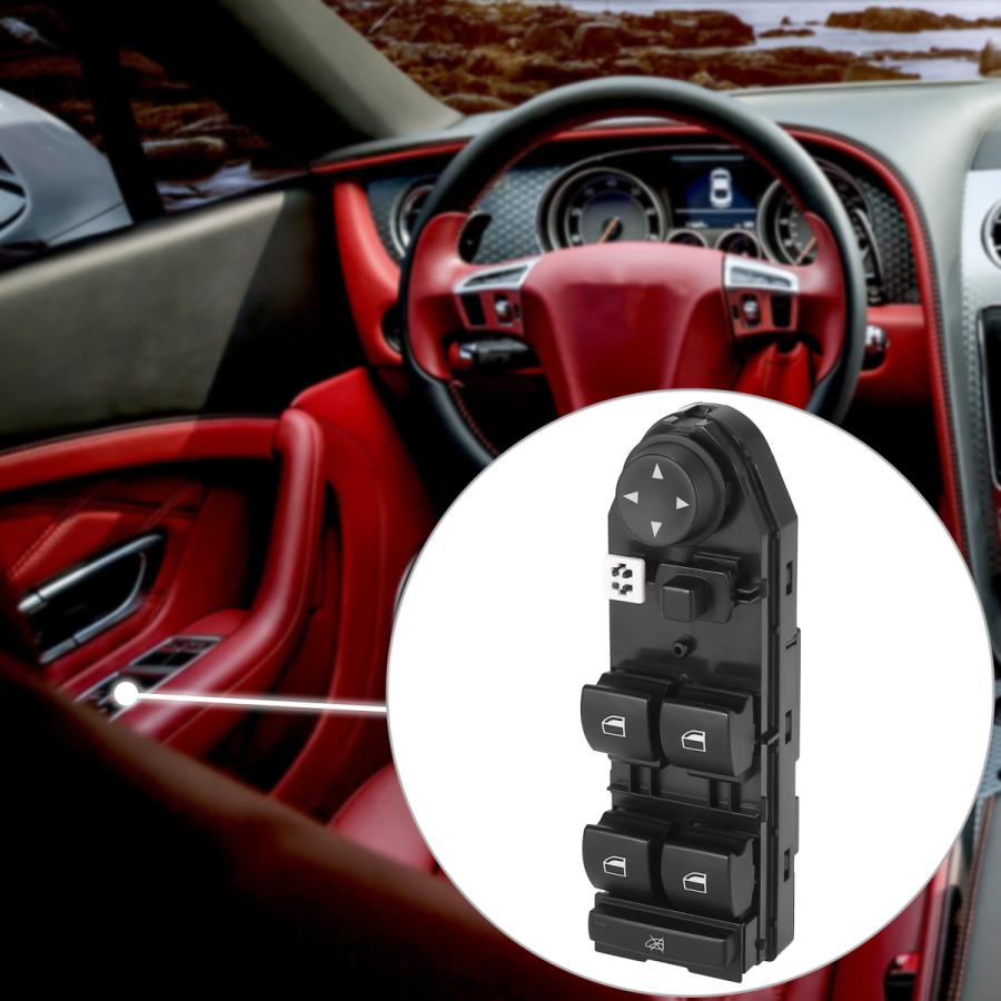 X AUTOHAUX カーパワーウィンドウマスタースイッチ 運転席側 61313414354 BMWに対応 X3に対応 2004-2010に ...