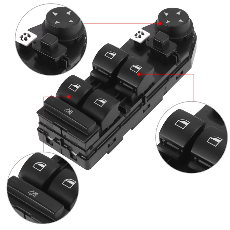 X AUTOHAUX カーパワーウィンドウマスタースイッチ 運転席側 61313414354 BMWに対応 X3に対応 2004-2010に ...