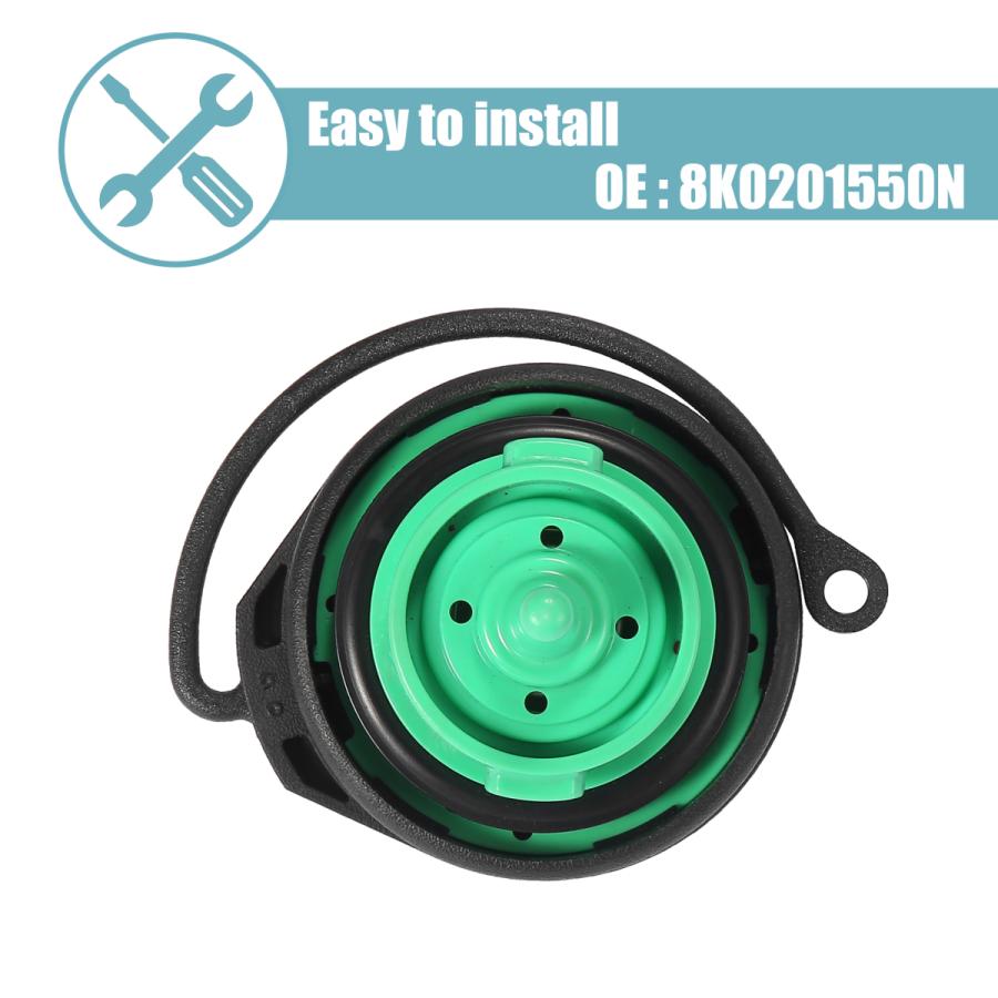 X AUTOHAUX 燃料タンクキャップ オイルタンクキャップカバー ガソリンタンクカバー 8K0201550N ブラック Audiに対応 ...