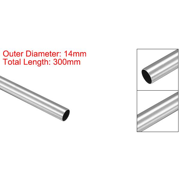 uxcell 304ステンレス鋼チューブ SS304パイプ 304ステンレス鋼管 14mm OD 0.5mm 肉厚 300mm長さ : ソウ ...