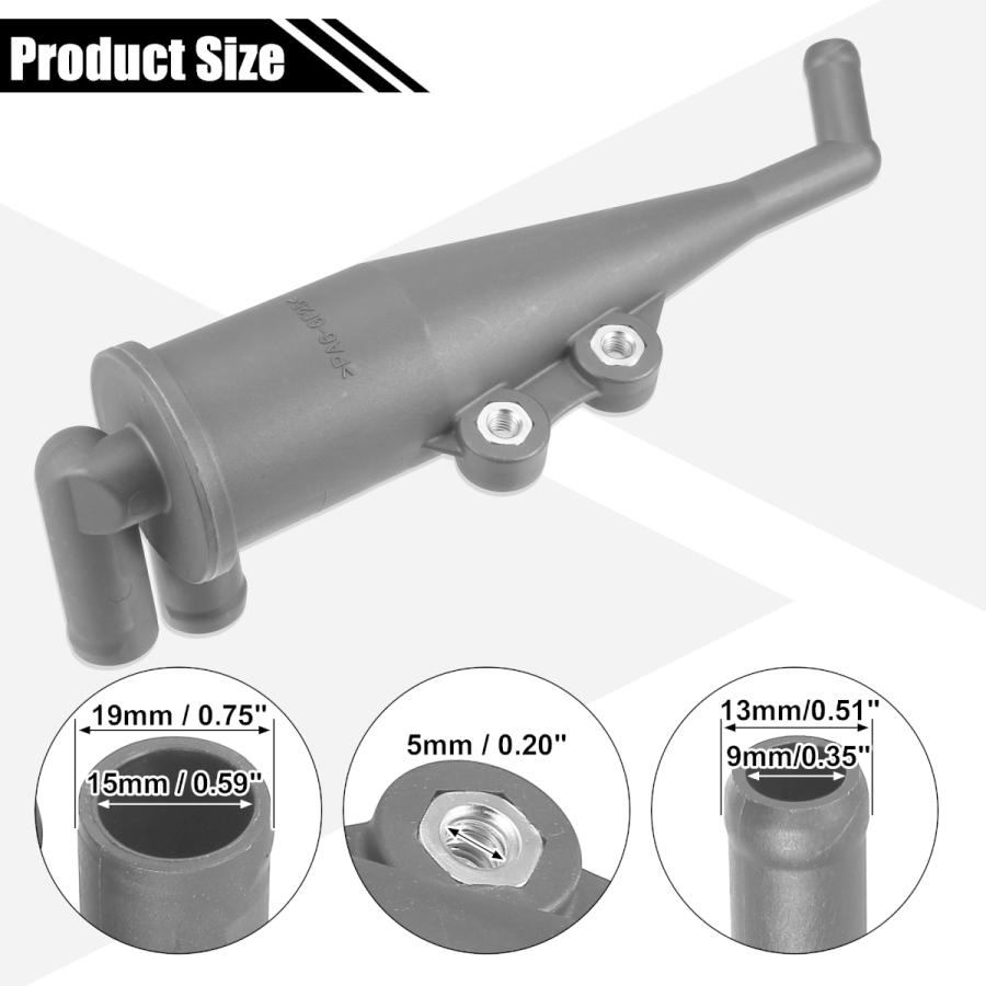 X AUTOHAUX 油水分離器 11151705237 PVC エンジンクランクケースベントバルブ BMWに対応 Z8 X5に対応 ...