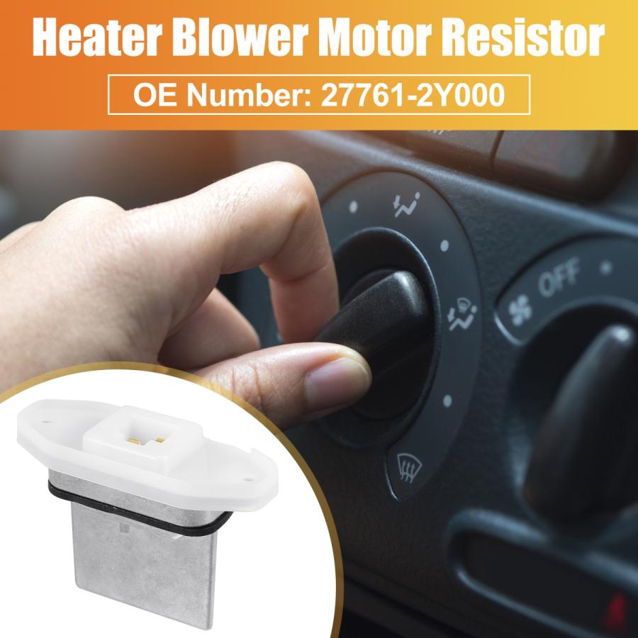 uxcell 車のエアコンファン速度制御ヒーター ブロワーモーター抵抗器 27761-2Y000 Nis sanに対応 X-Trailに対応 ...