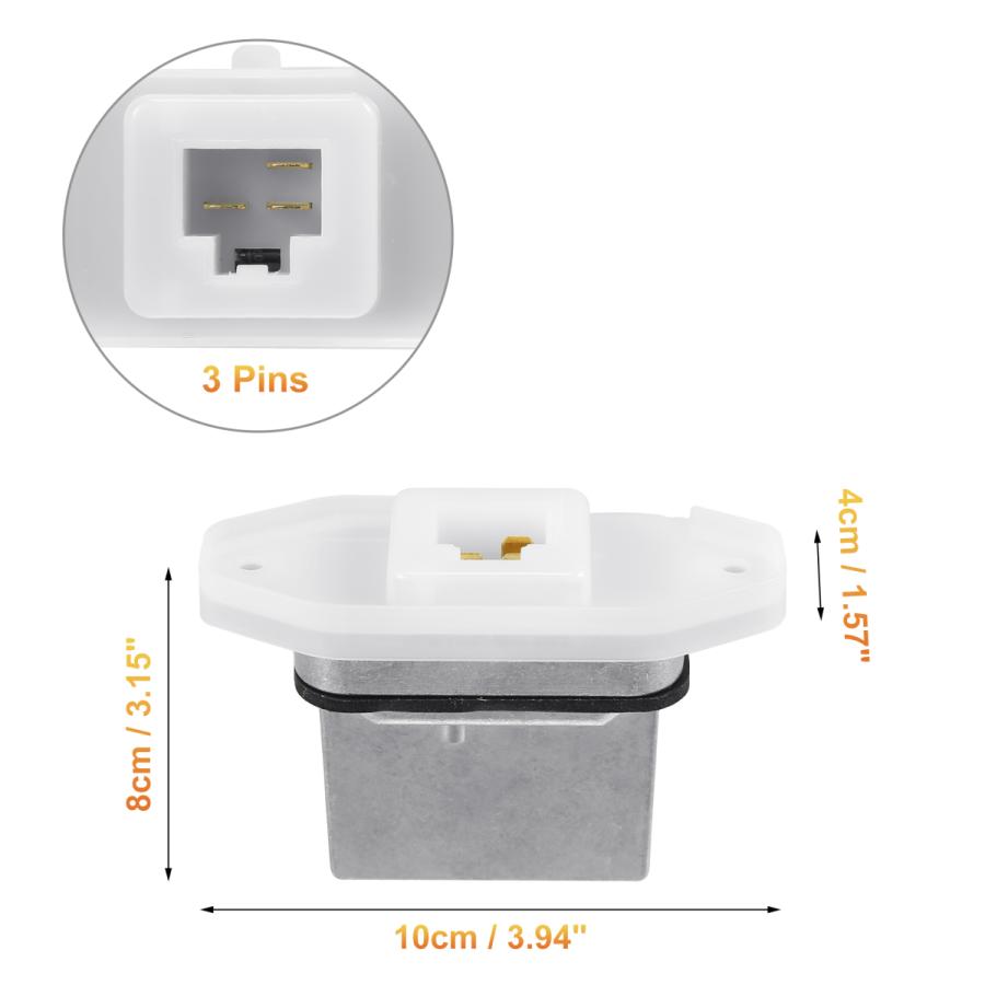 uxcell 車のエアコンファン速度制御ヒーター ブロワーモーター抵抗器 27761-2Y000 Nis sanに対応 X-Trailに対応 ...