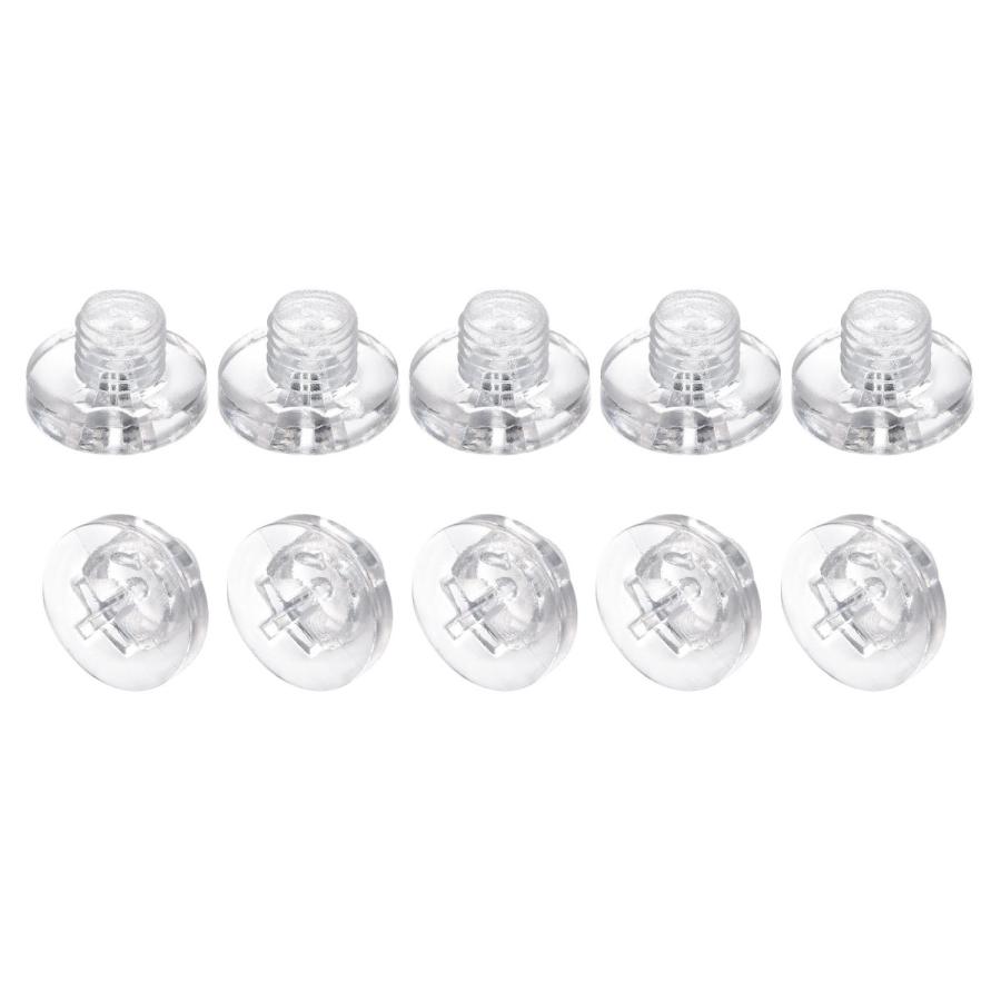 uxcell なべ小ねじ 透明 PC プラスチック プラスボルト 機械ファスナー M10x8 mm 25個 : ソウテン - 通販 ...