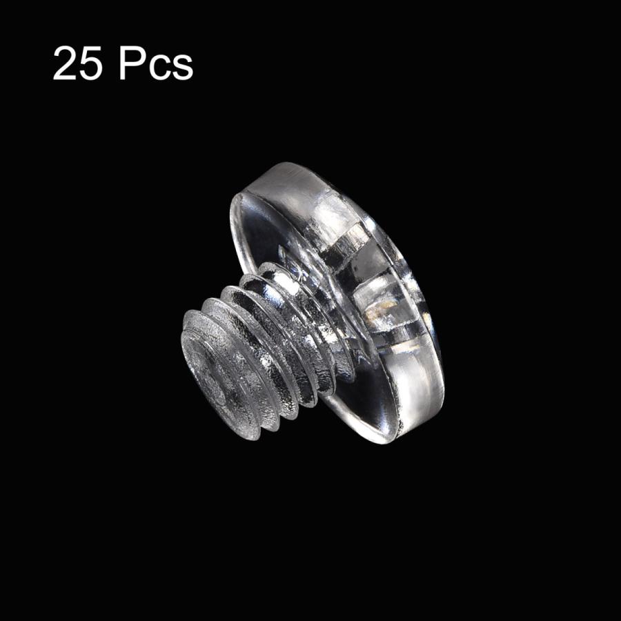 uxcell なべ小ねじ 透明 PC プラスチック プラスボルト 機械ファスナー M10x8 mm 25個 : ソウテン - 通販 ...